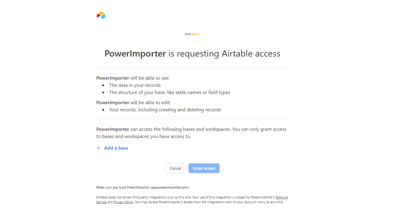 How to create an Airtable to Webflow sync | PowerImporter Documentation
